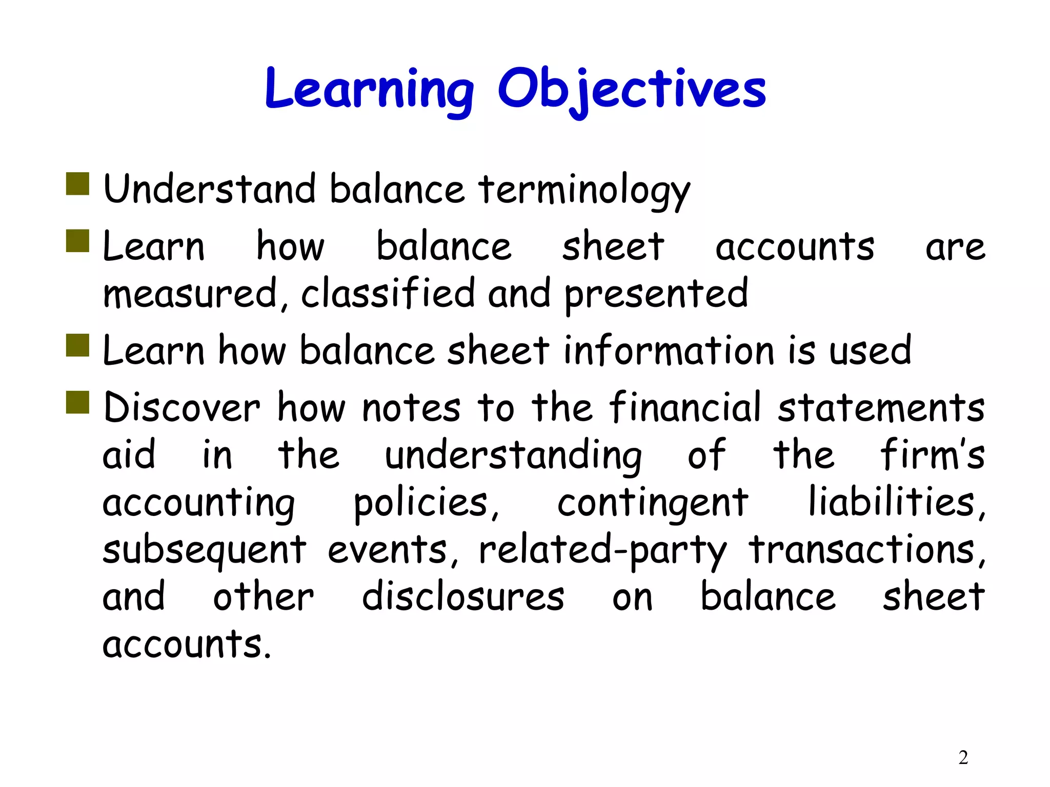 Understanding balance sheets | PPT | Stocks and Bonds | Personal Investing
