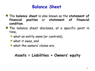 Understanding balance sheets | PPT