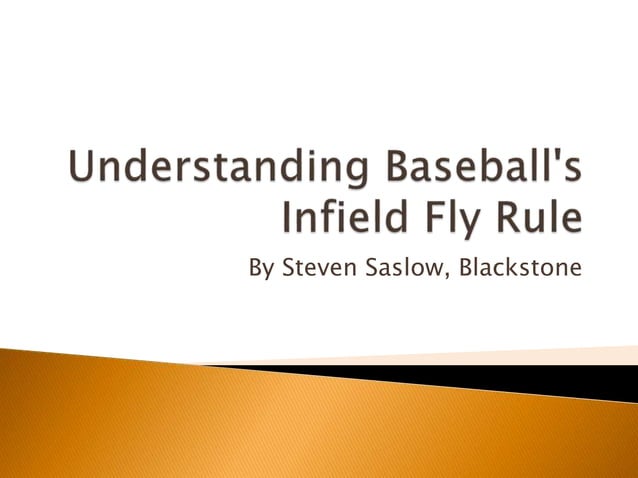 Understanding Baseball's Infield Fly Rule | PPT