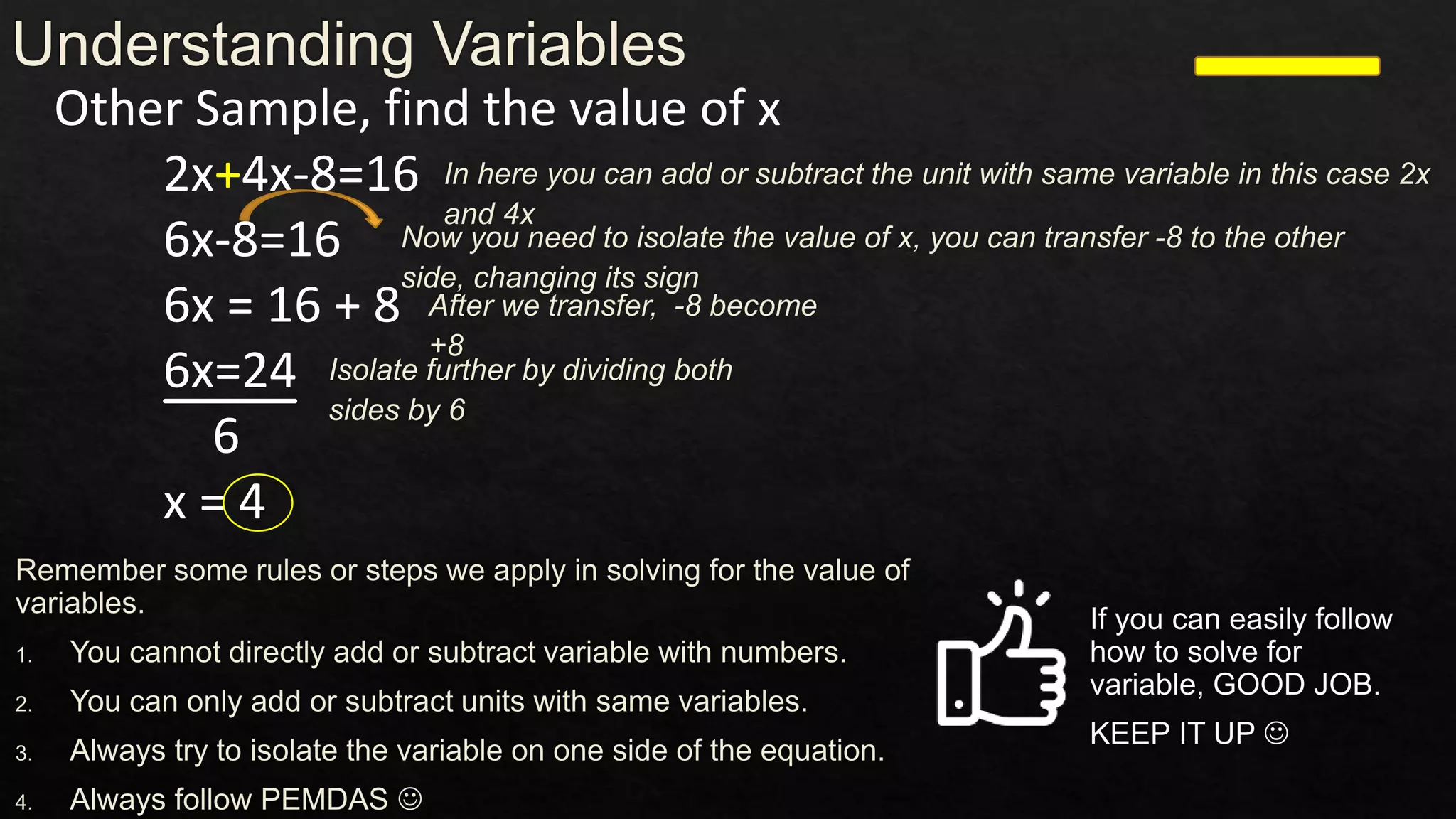 UNDERSTANDING BASIC ALGEBRA EASIEST WAY.pptx