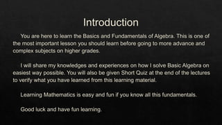 UNDERSTANDING BASIC ALGEBRA EASIEST WAY.pptx