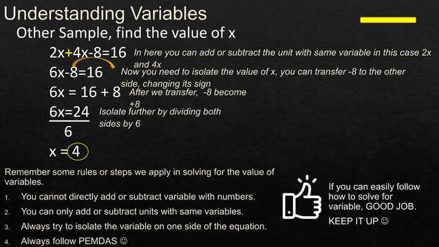 UNDERSTANDING BASIC ALGEBRA EASIEST WAY.pptx | Free Download