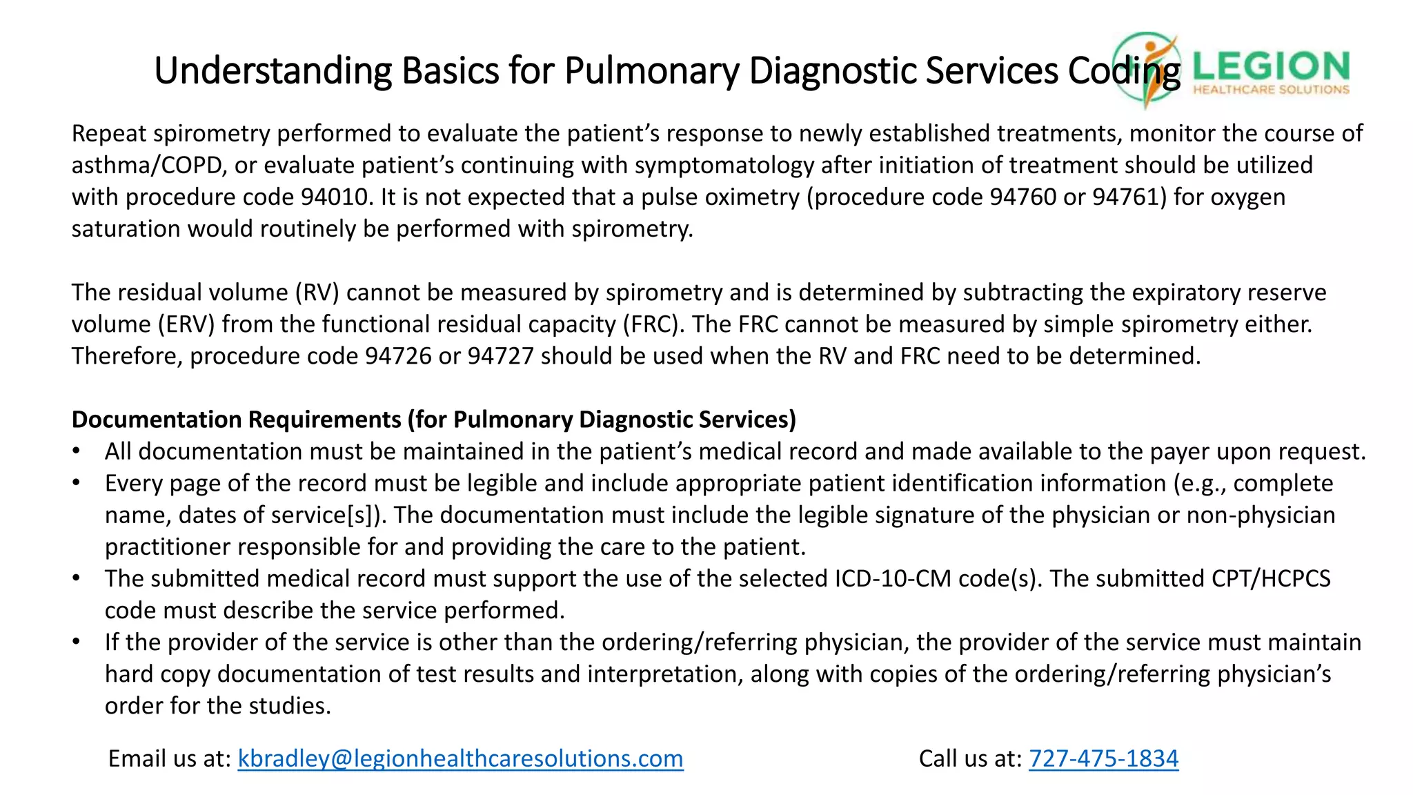 Understanding Basics for Pulmonary Diagnostic Services Coding.pptx Understanding Basics for Pulmonary Diagnostic Services Coding.pptx