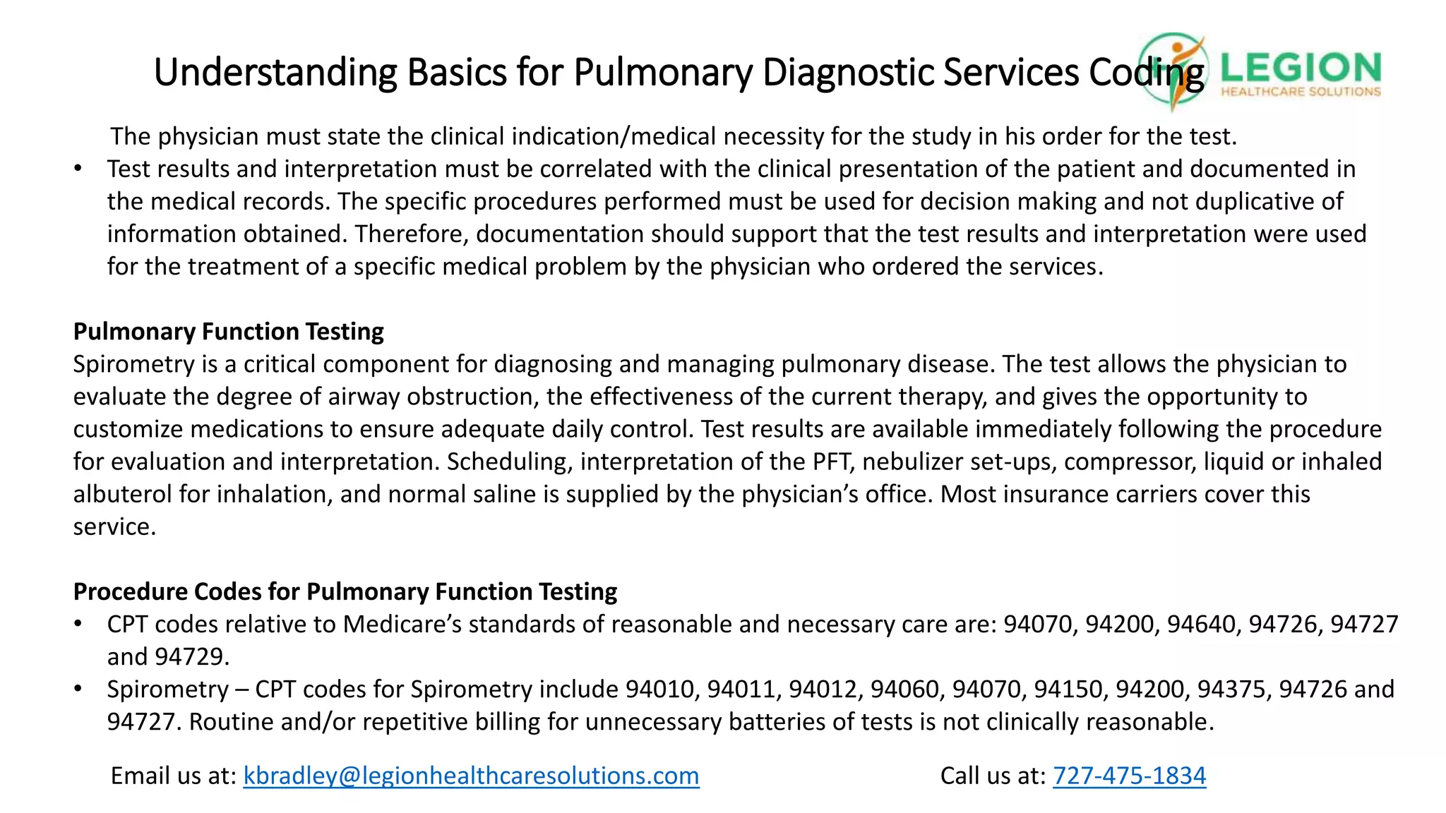Understanding Basics for Pulmonary Diagnostic Services Coding.pptx Understanding Basics for Pulmonary Diagnostic Services Coding.pptx