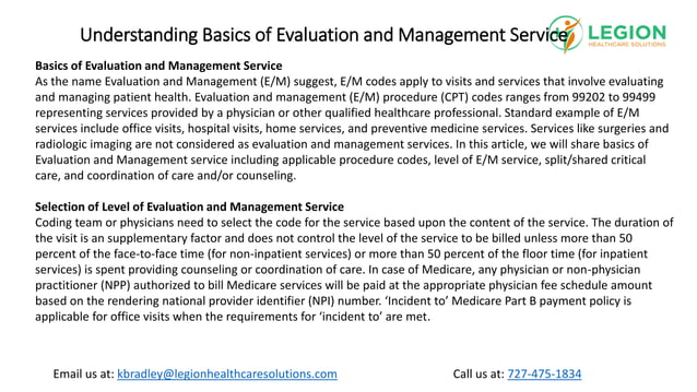 Understanding Basics of Evaluation and Management Service.pdf