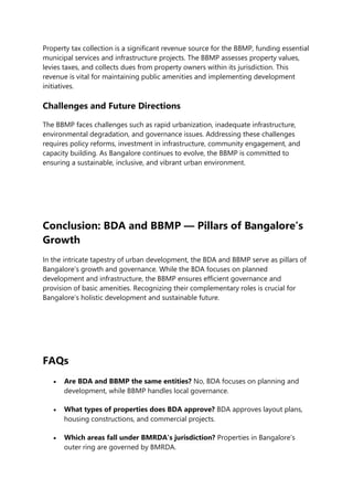 Understanding BDA and BBMP: Key Players in Bangalore’s Urban ...