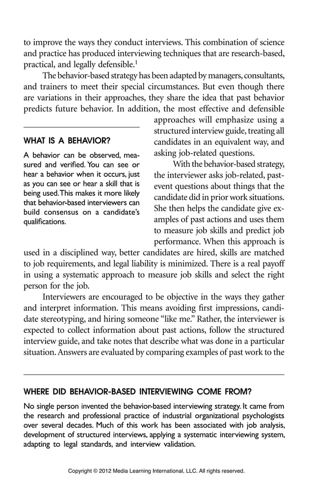 Understanding behavior-based interviewing by Paul C. Green, PhD | PDF ...