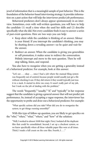 Understanding behavior-based interviewing by Paul C. Green, PhD | PDF