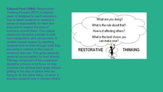 Approaches to behaviour Management | PPTX