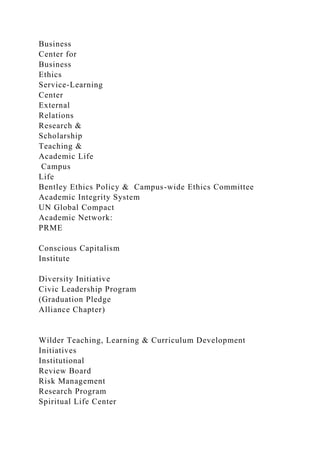 Understanding Bentley’s OrganizationStructure .docx