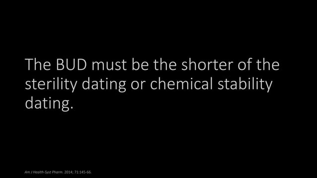 Understanding Beyond-Use Dating for Sterile Compounds | PPTX ...