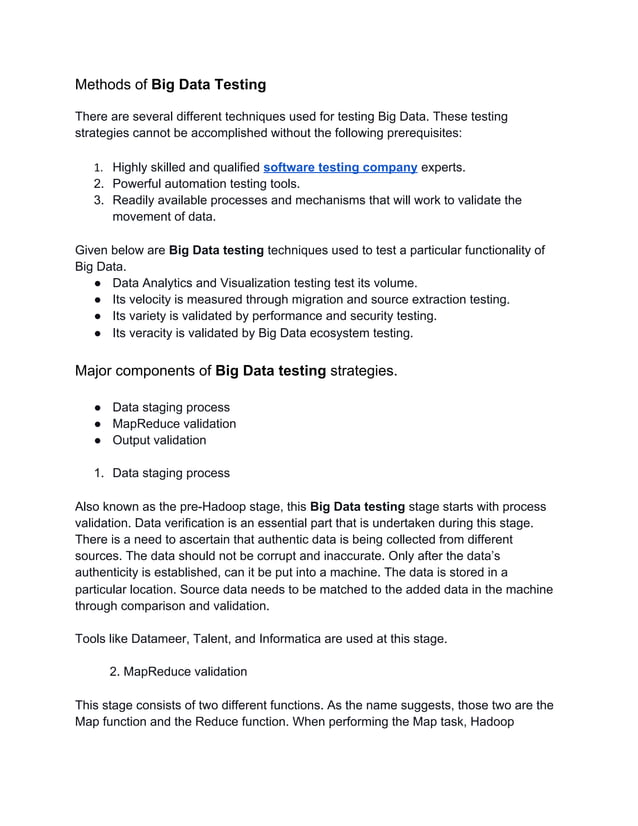 Understanding Big Data Testing Pdf