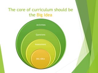 Understanding big ideas as basis for art curriculum | PPT