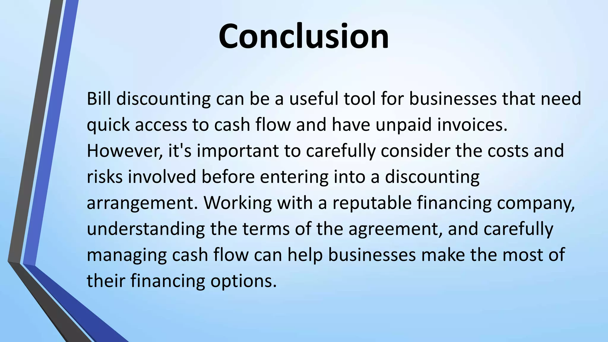 Understanding Bill Discounting: A Guide to Improving Cash Flow | PPTX