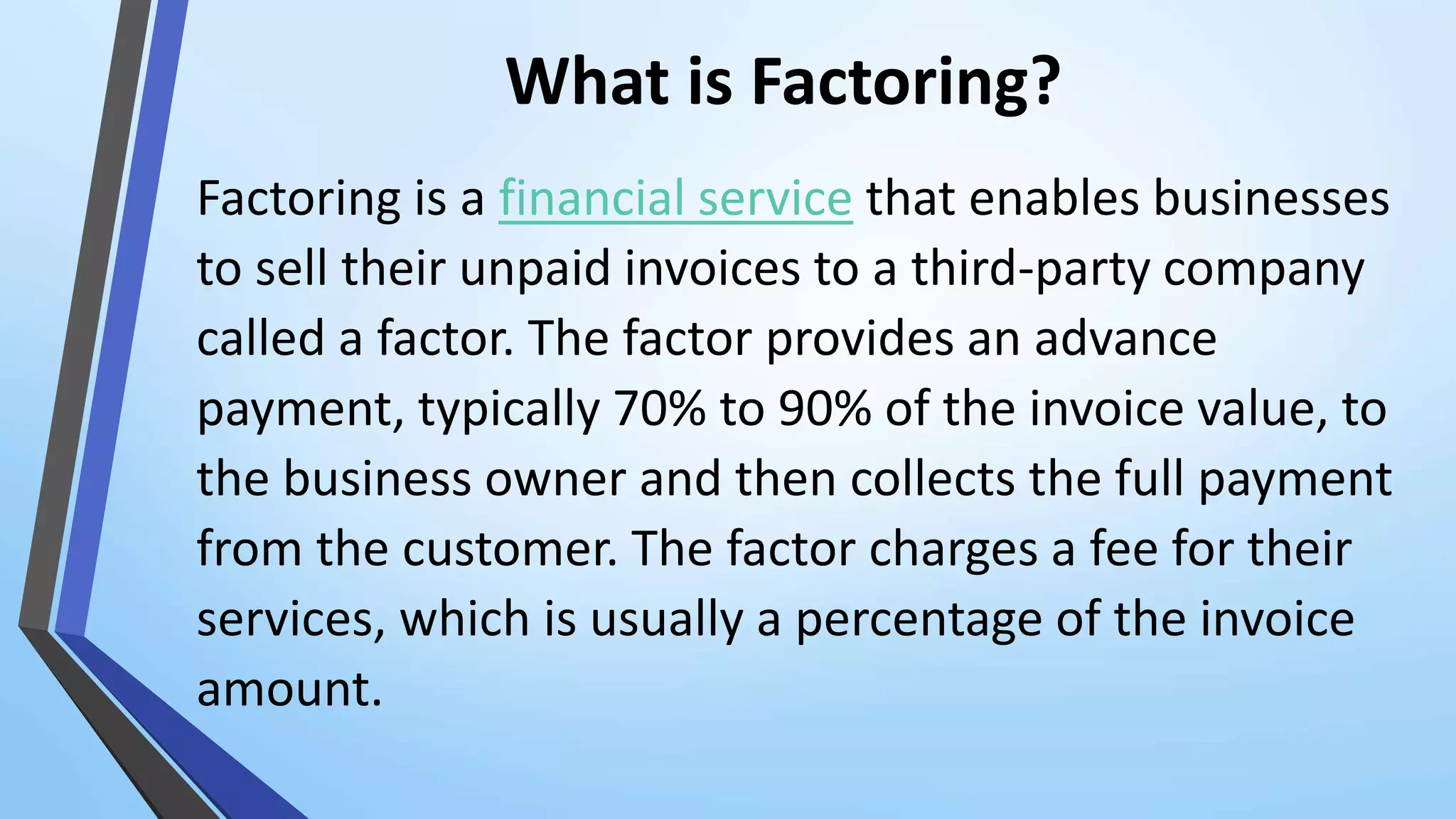 Understanding Bill Discounting and Factoring Services: A Comprehensive ...