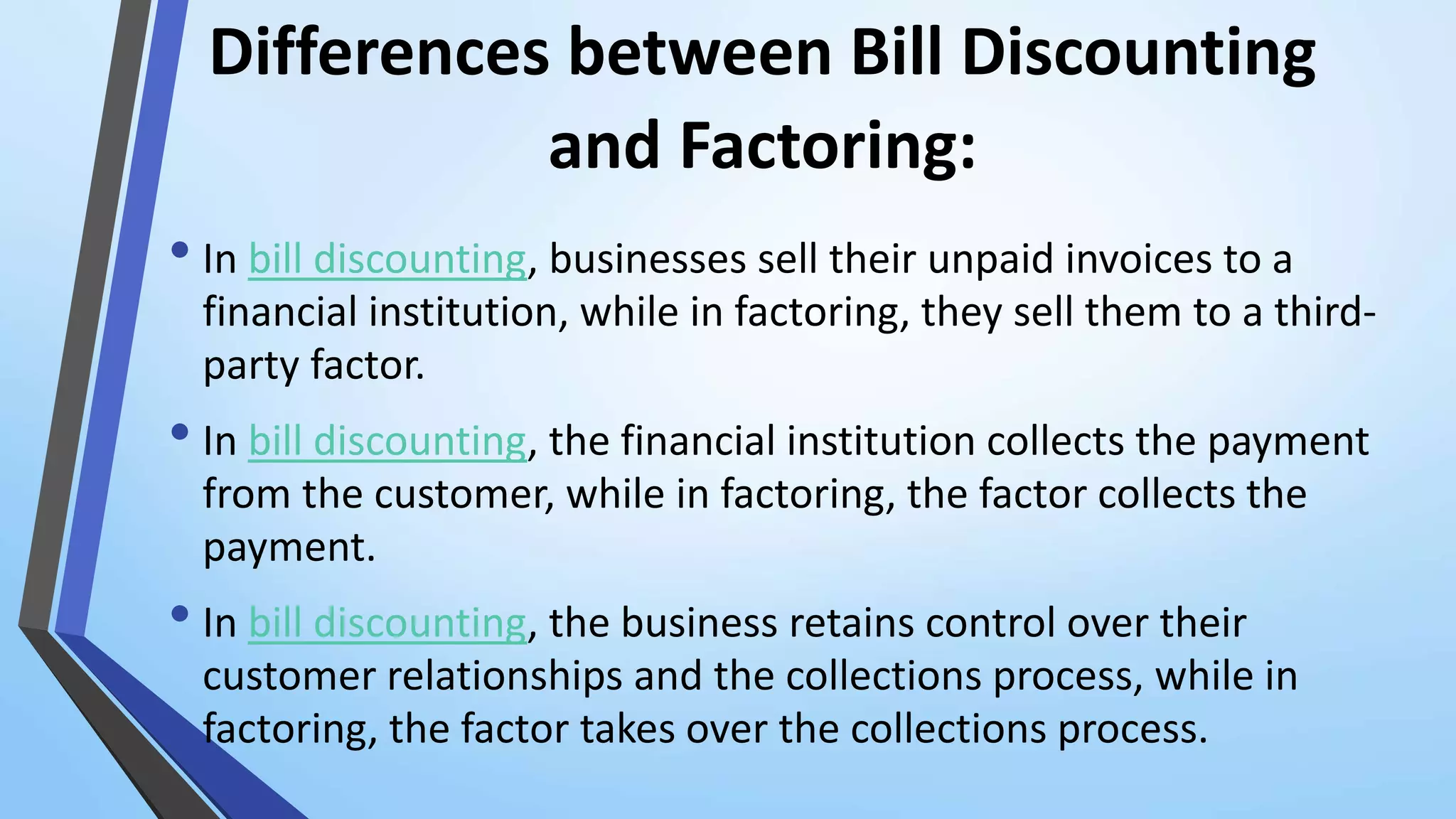 Understanding Bill Discounting and Factoring Services: A Comprehensive ...