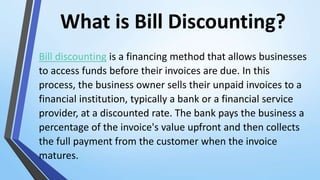 Understanding Bill Discounting and Factoring Services: A Comprehensive ...