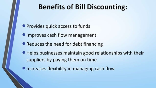 Understanding Bill Discounting and Factoring Services: A Comprehensive Guide | PPTX | Debt ...