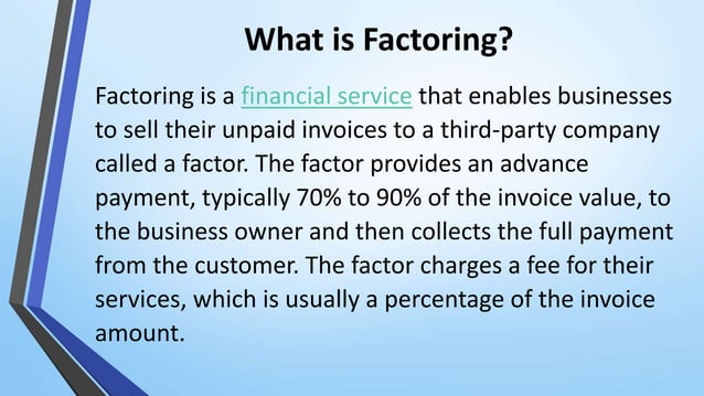 Understanding Bill Discounting and Factoring Services: A Comprehensive ...