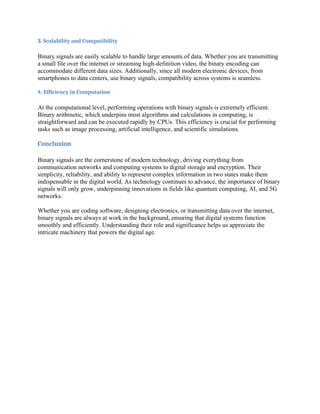 Understanding Binary Signals The Foundation of Digital Communication ...