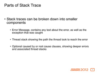 DevCon 2012 Understanding Blackboard Error Logs | PPTX