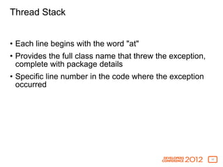 DevCon 2012 Understanding Blackboard Error Logs | PPT
