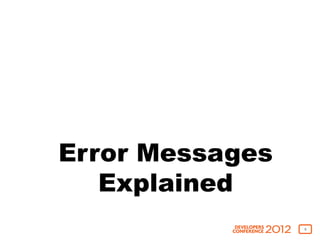 DevCon 2012 Understanding Blackboard Error Logs | PPTX