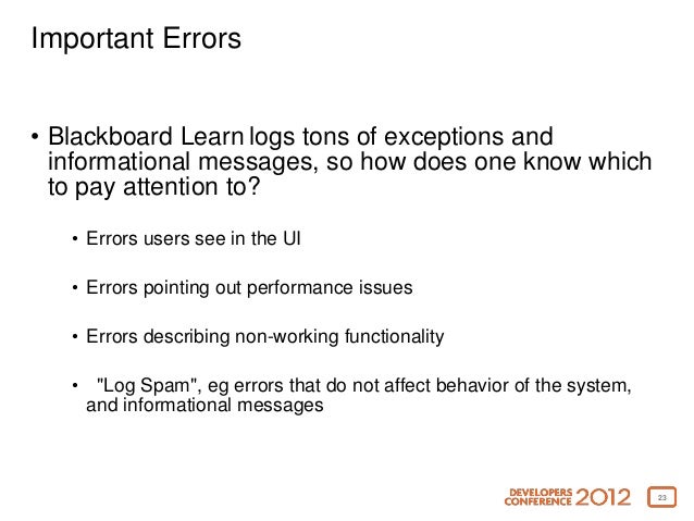 Blackboard Error Id Search
