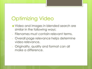 Understanding blended search | PPT