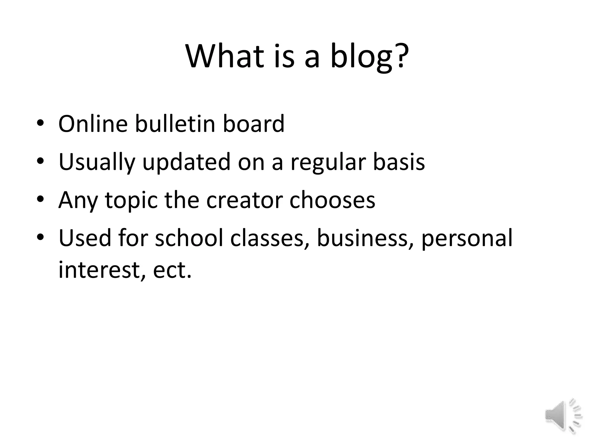 Understanding blogs | PPTX