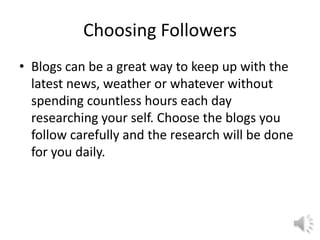 Understanding blogs | PPTX