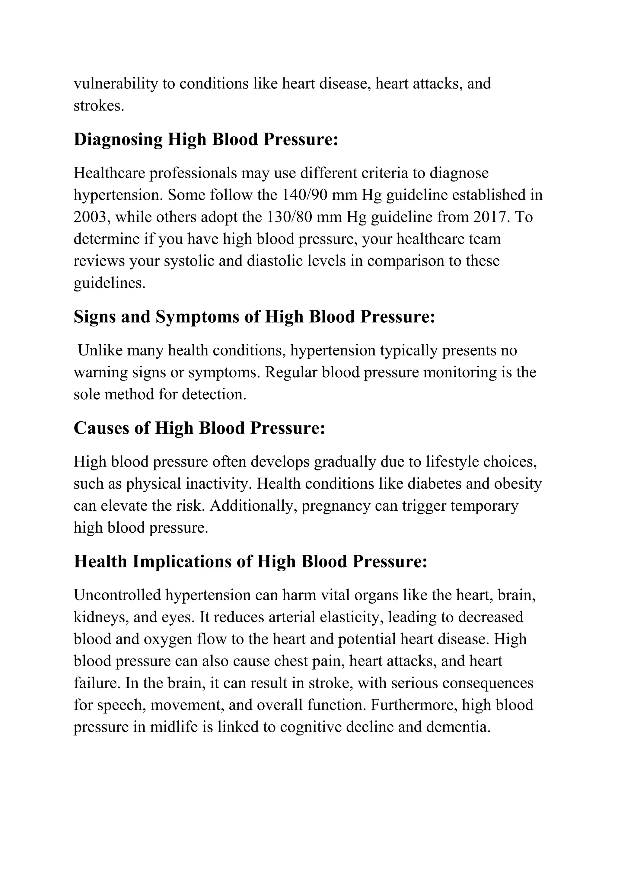 Understanding Blood Pressure | PDF