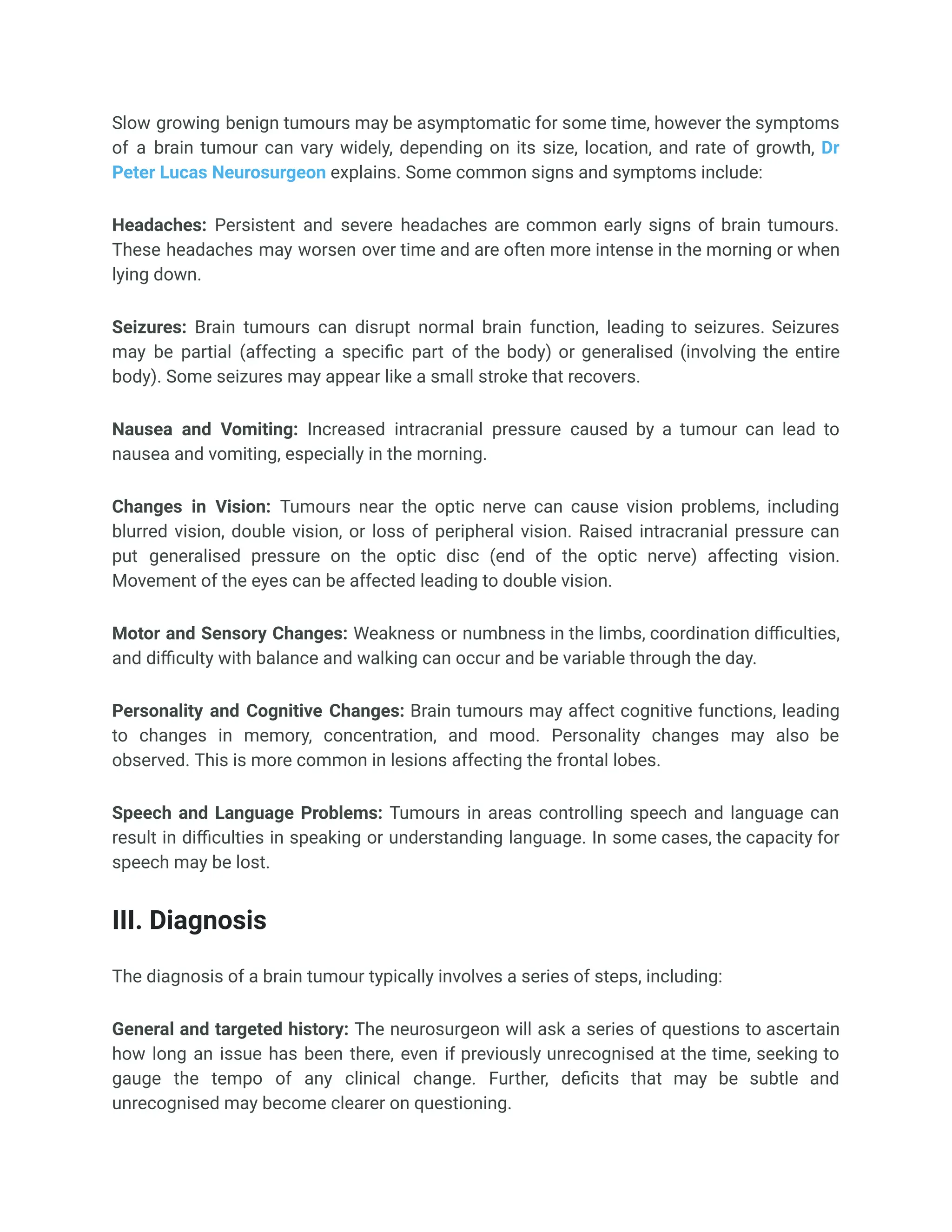 Dr Peter Lucas | Understanding Brain Tumours | PDF | Cancer | Diseases ...