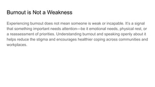 Understanding Burnout - Causes, Effects, and How to Cope | PDF