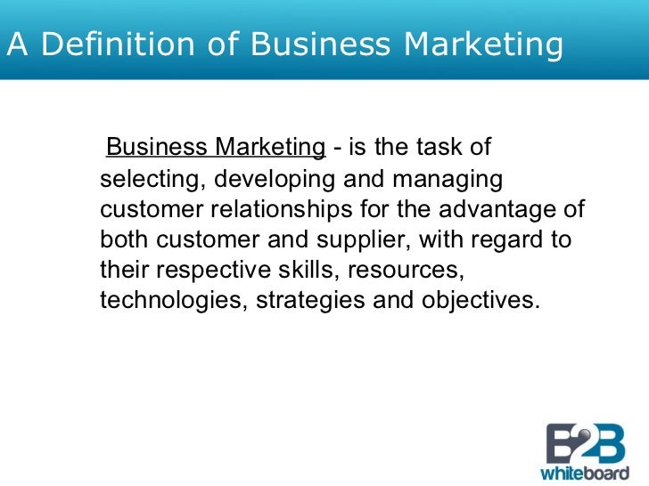 Understanding Business Markets