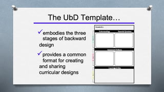 Understanding by design Stage-1-lesson 7 | PPTX