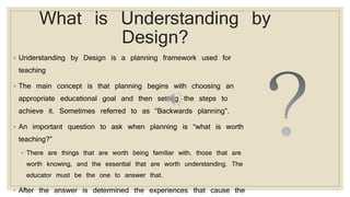 Understanding by design stephanie | PPT