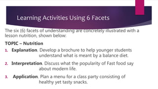 Understanding by design (ub d) | PPTX