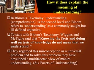 Meth. 4. Understanding by design (UbD) | PPTX