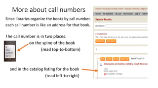 Understanding call numbers | PPT