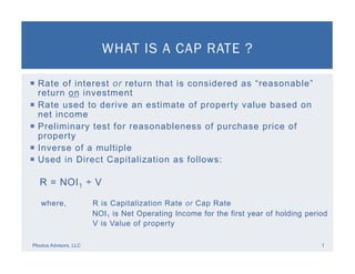 Understanding Capitalization Rates or Cap Rates | PDF