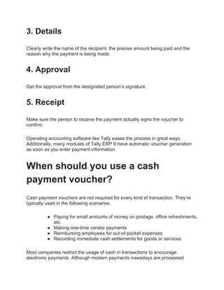 Understanding Cash Payment Vouchers - Why They're Crucial for Your ...