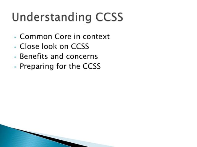 Understanding ccss | PPSX | Education