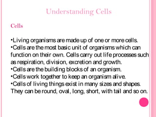 Lesson 2: Understanding cells | PPT
