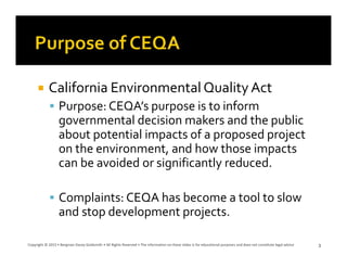 Understanding CEQA Law | PDF