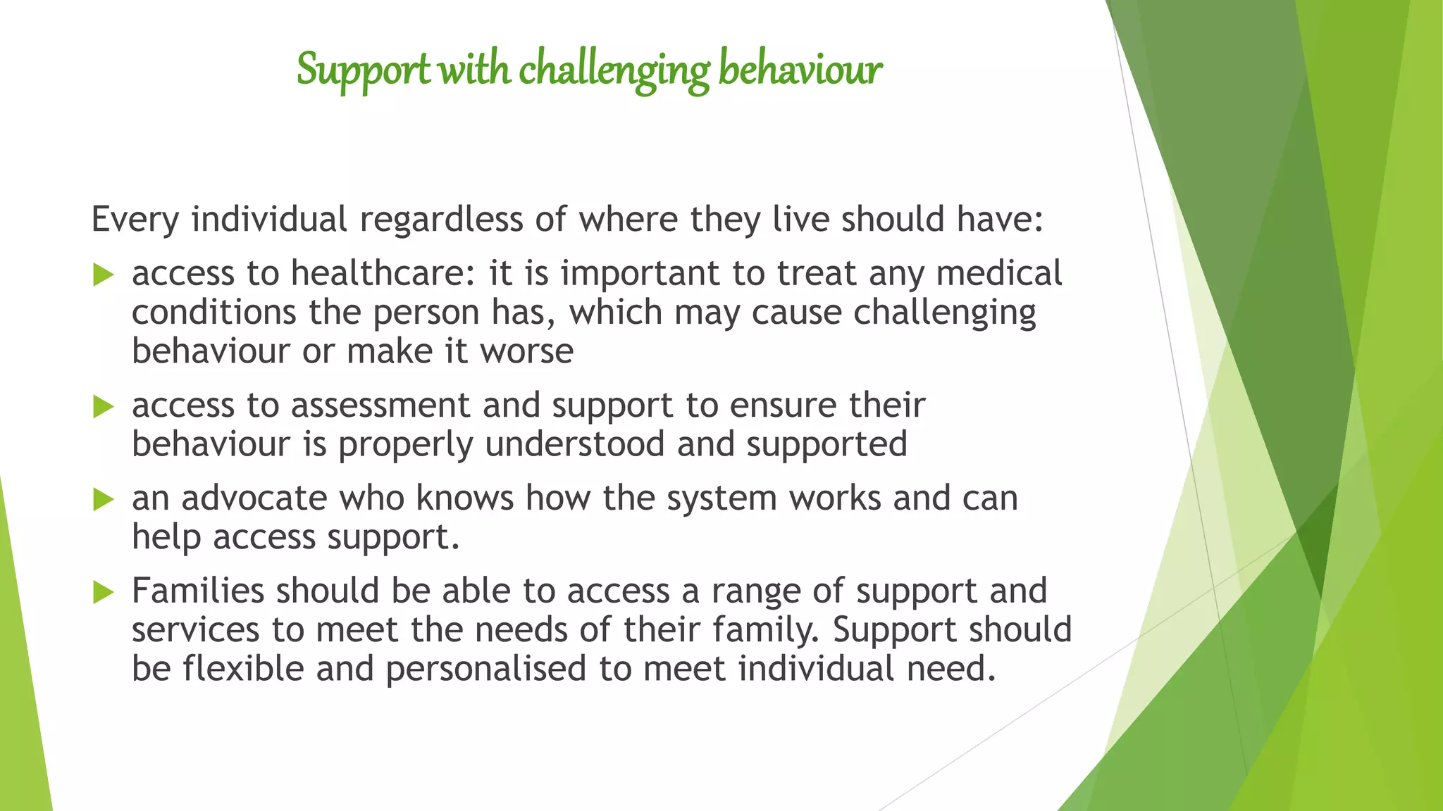Challenging Behaviour | PPTX