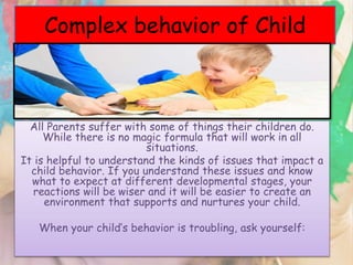 Understanding child behavior | PPTX