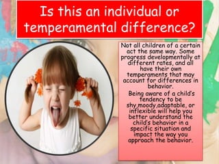 Understanding child behavior | PPTX