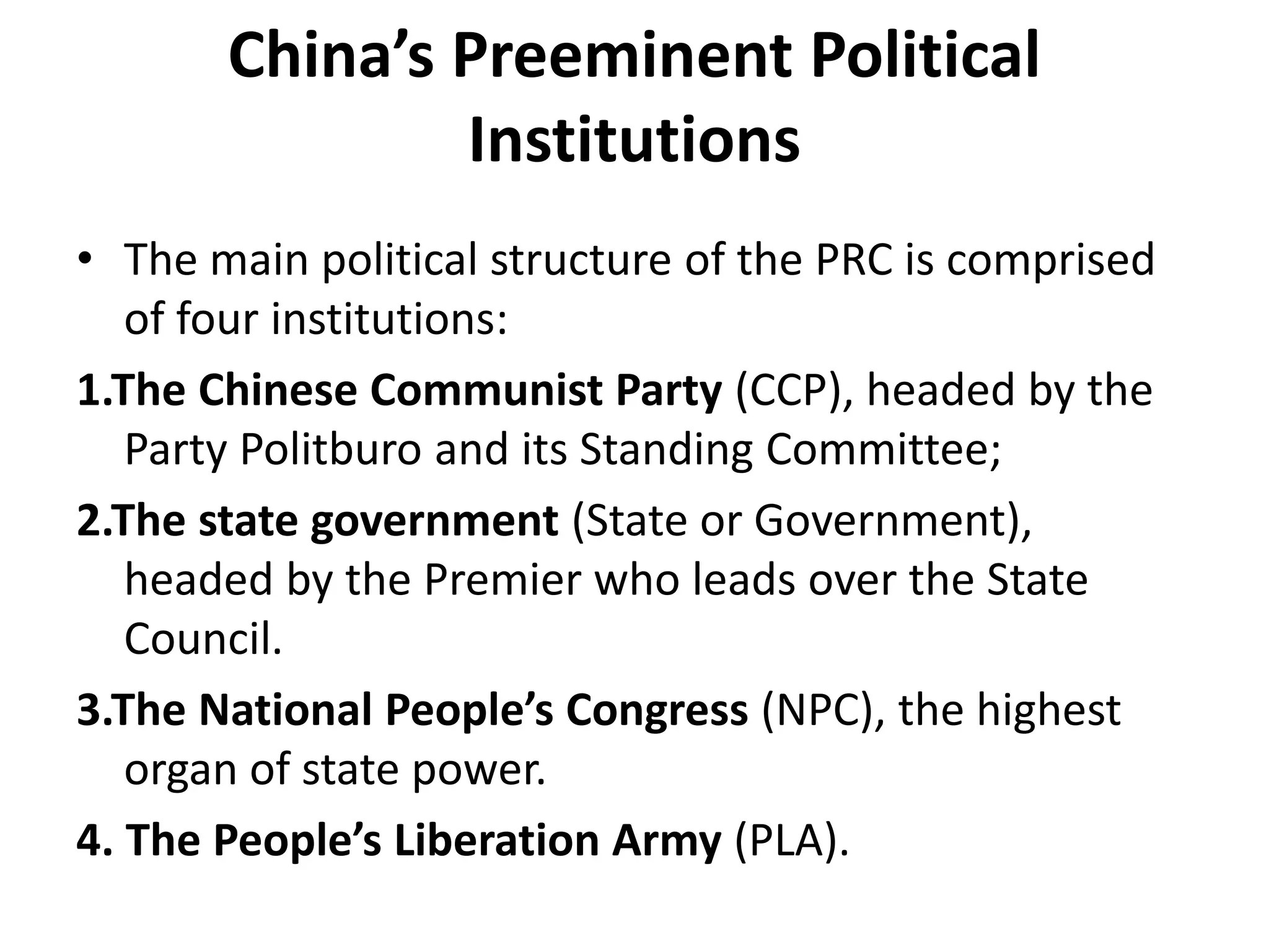 Understanding china's political system | PPTX