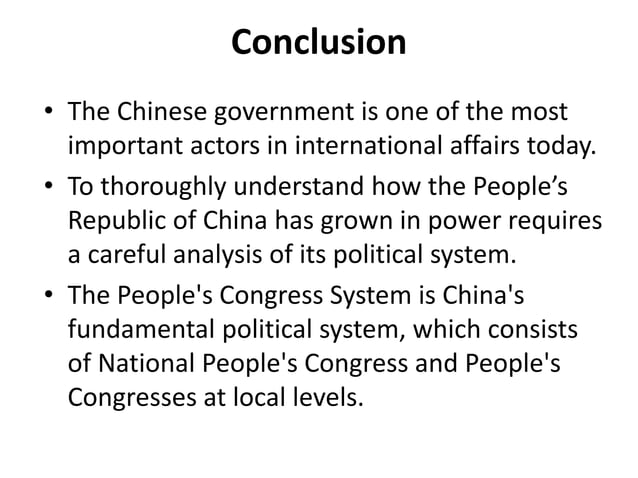 Understanding china's political system | PPTX